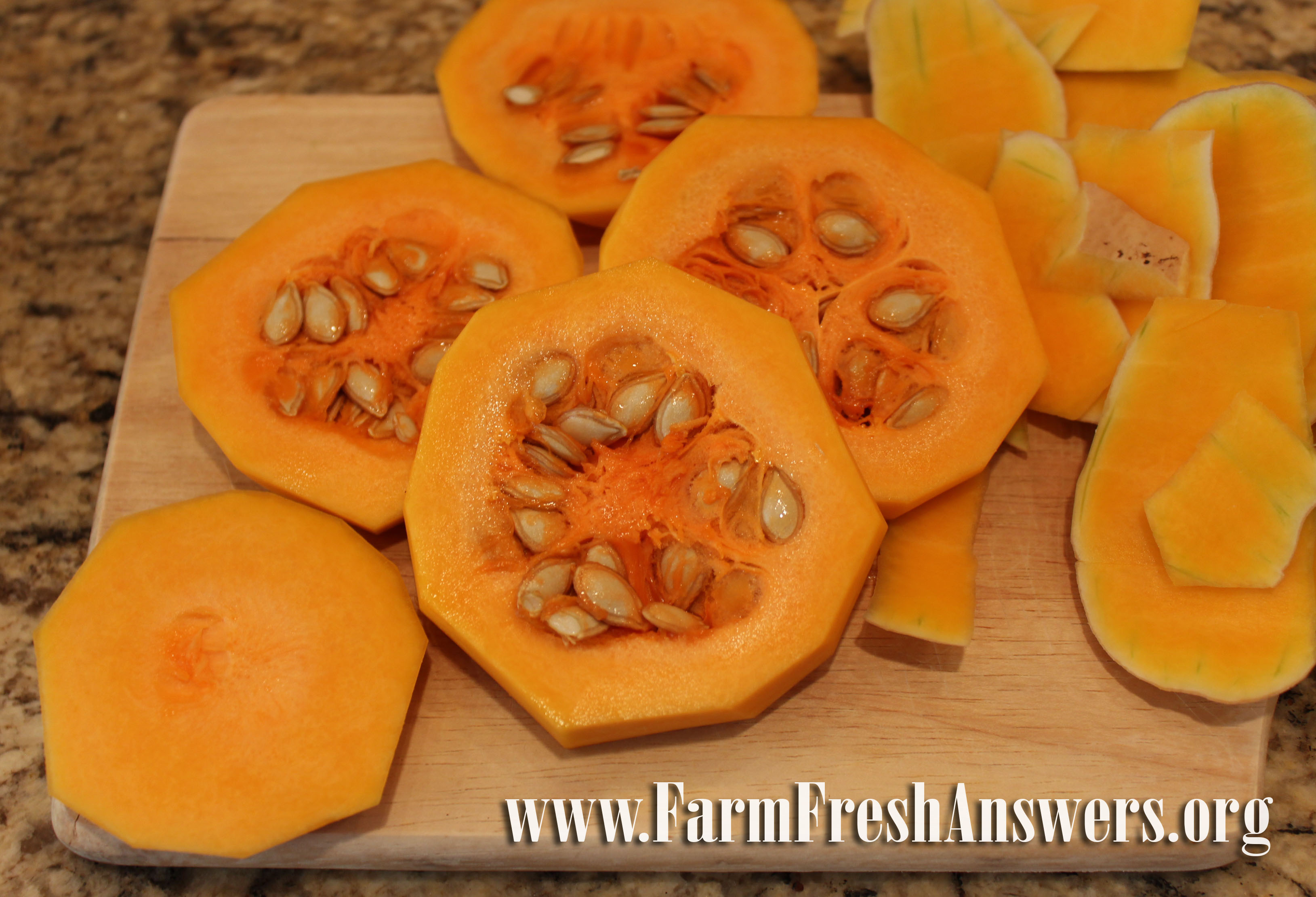 Sliced butternut squash – McLean County Ag in the Classroom